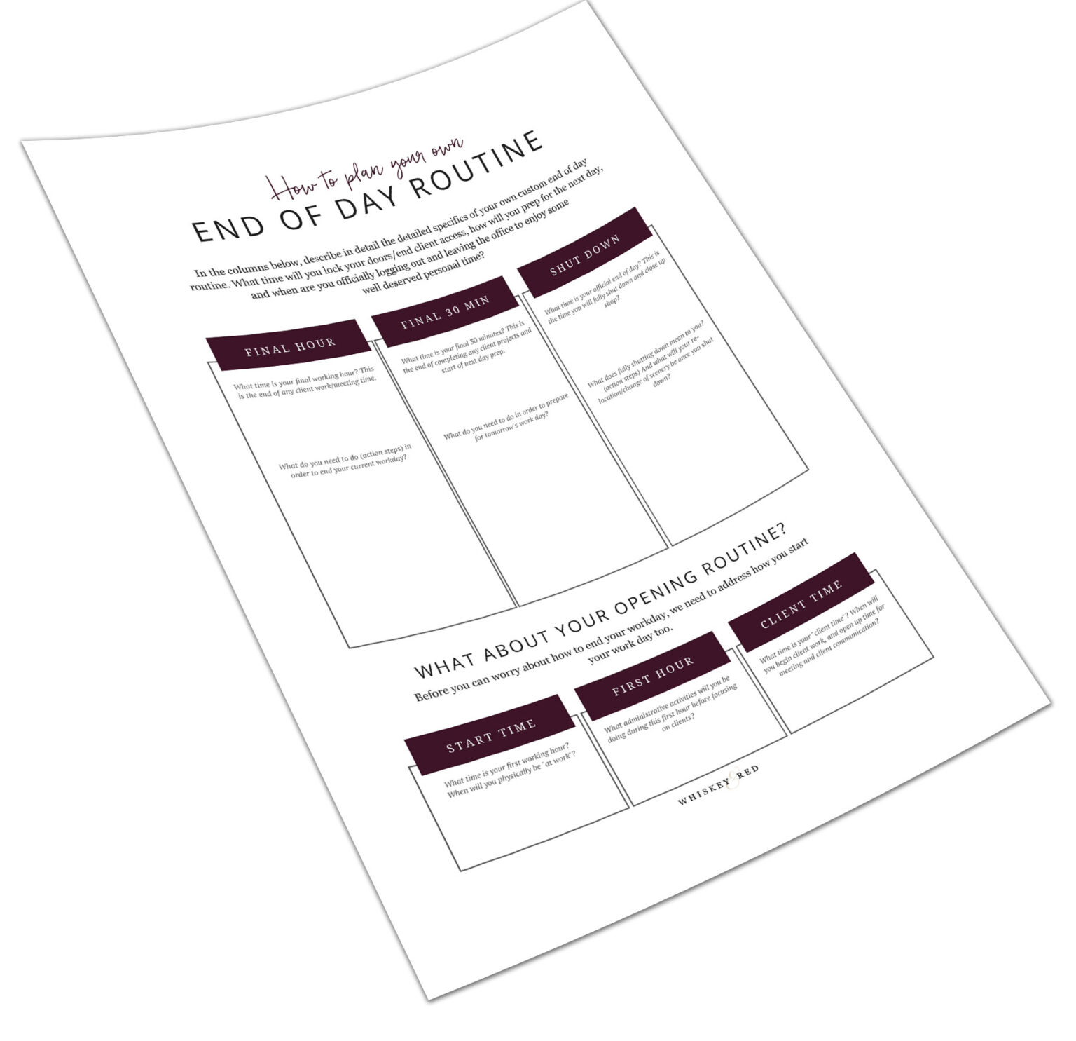 How to End Your Workday | Complete Branding & Website Design Packages